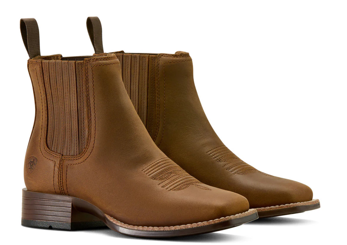 Ariat Ladies Booker Chelsea Distressed Brown Boots 10063973 – Lemmons Store