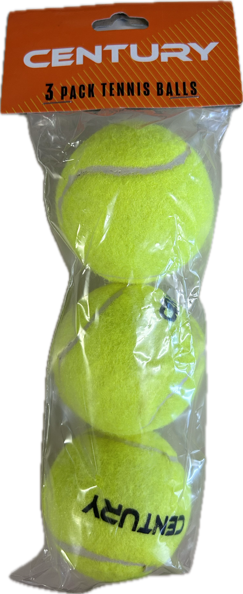 Century 3 pack Tennis Balls – Lemmons Store