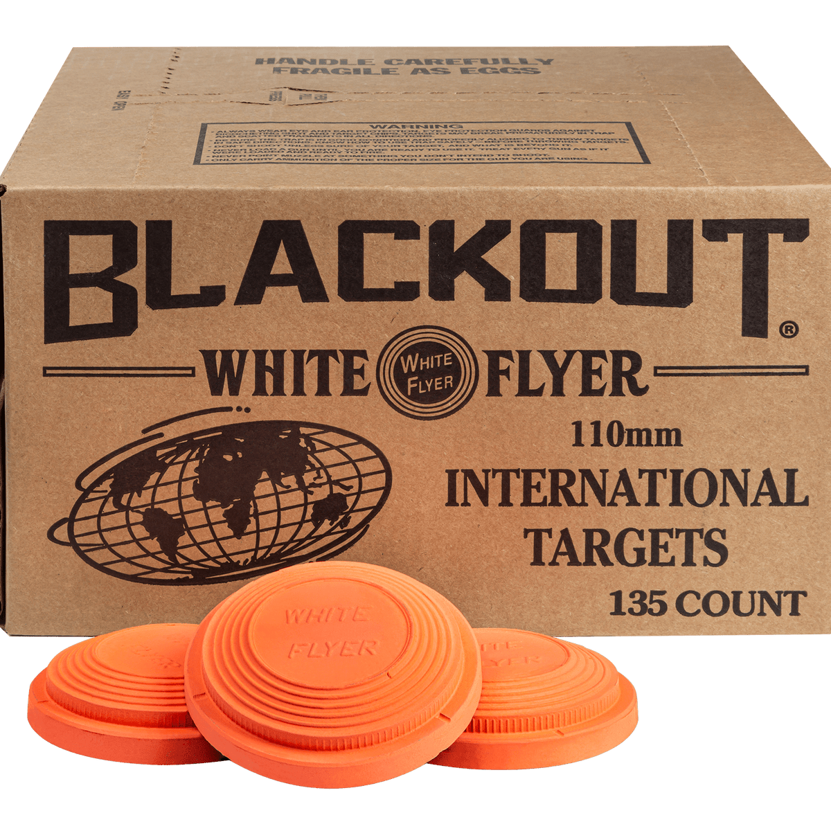White Flyer Blackout International Clay Targets 110MM INSTORE ONLY ...